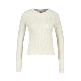 Kenzo Signature Pullover - - Knitwear - Damen - Wei&szlig; - L