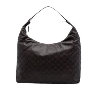 Gucci Sac bandouli&egrave;re en nylon Pre-owned - Femme - Pre-owned - Brun - Taille: ONE Size