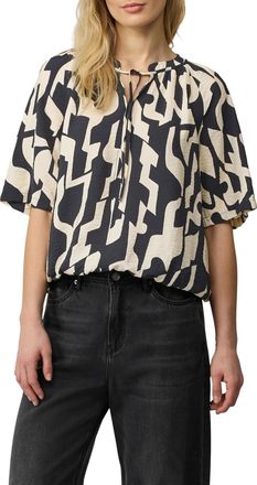 s.Oliver Strukturierte Bluse mit Halbarm im O-Shape