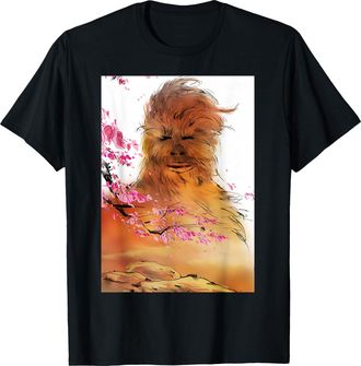 Star Wars Chewbacca Spring Cherry Blossoms Sakura Art T-Shirt