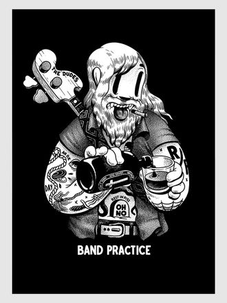 THE DUDES Band Practice Unlimited Print Livre noir