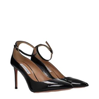 Aquazzura Womens Patent Leather Pump Black