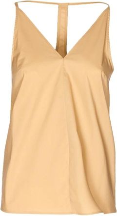 Alysi Femme, Tops, Beige, Taille: 40 FR Top Popeline