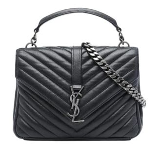 Saint Laurent Pre-owned College Satchel - Femme - Pre-owned - Noir - Taille: ONE Size