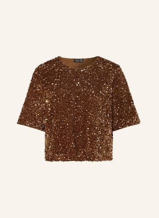 van Laack Van Laack Nickishirt Vl-Jorina-Xx Mit Pailletten beige