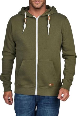 Riverso Sweatjacke Herren mit Kapuze Rei&szlig;verschluss Regular Fit RIVThilo Kapuzenjacke Gr&uuml;n 5XL, Gr&ouml;&szlig;e:5XL, Farbe:Ivy Green