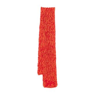 S&eacute;fr Orange Wollrechteck Schal - - Accessories - Damen - Rot - ONE SIZE