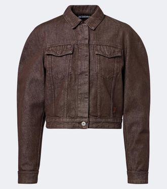 Jacquemus Veste courte Ovalo en denim