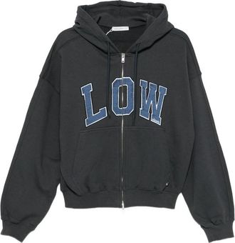 Low Classic Logo-appliqu&eacute; Zip-up Hoodie