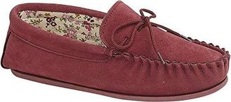 Mokkers Lily - Chaussons Style Mocassins - Femme (41 EU) (Rouge)