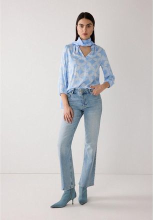 More & More Klassische Bluse Viskosebluse mit Print