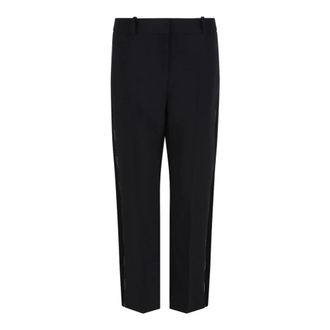 Elisabetta Franchi Femme, Pantalons, Noir, Taille: 42 FR Crepe Pantalons