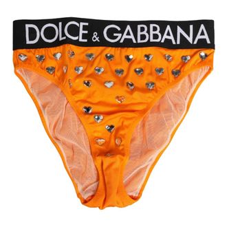 Dolce & Gabbana Femme, Sous-v&ecirc;tements, Orange, Taille: 38 FR Culotte Taille Haute