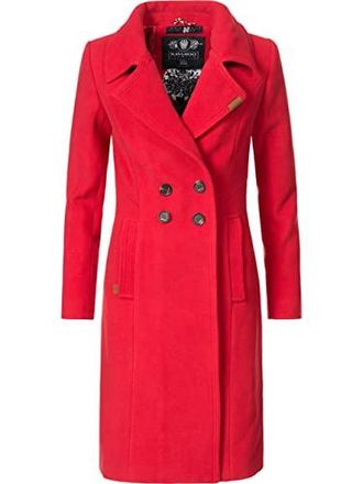 Navahoo Wooly Manteau dhiver Trench Style Parka pour Femme Rouge XXL