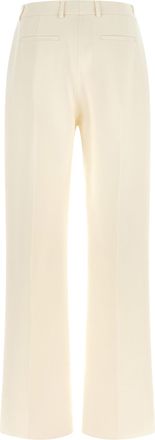 Fendi Virgin Wool Trousers - White