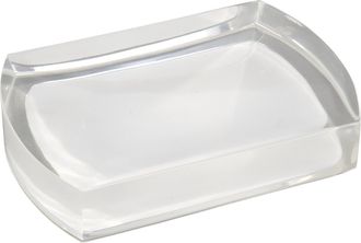 WENKO Wenko 20005100 Seifenablage Lido - Polyresin, 12.5 x 2.2 x 8.5, wei&szlig;