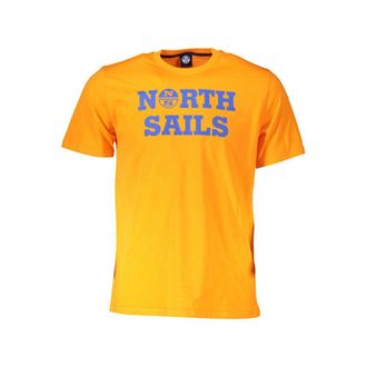 North Sails Arancione Baumwoll Herren T-Shirt