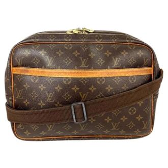 Louis Vuitton Reporter GM Monogram Umh&auml;ngetasche Reisetasche - - Bags - Damen - Braun - ONE SIZE