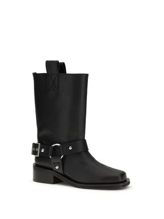 Ganni Womens Biker Boots Black