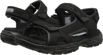 Skechers Herren Loudenloudenloudenloudenlouden/Altolouden Offene Zehensandale mit Riemenverschluss, Schwarz, 46 EU