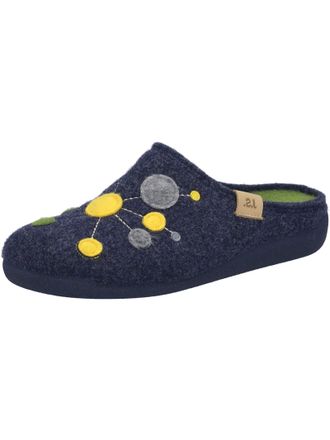 Josef Seibel Damen Pantoffeln Cara.02,Weite G (Normal),Wechselfu&szlig;bett,Latschen,Schlappen,gaeste-Hausschuhe,hofschuh,Ocean-Multi,39 EU