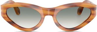 Persol Sonnenbrille mit Cat-Eye-Gestell - Braun