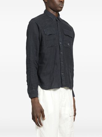 C.P. Company Mens Shirt Linen Blue