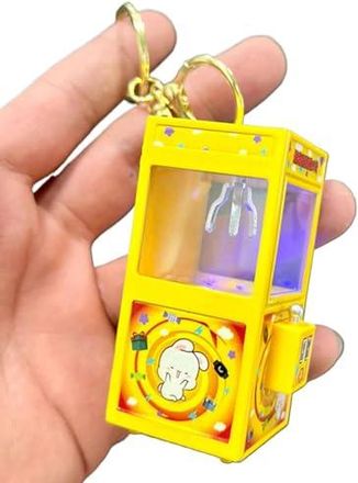 Generic Porte-clés de machine à griffe éclairée - Porte-clés darcade de jouet clignotant, porte-clés de jeu de petite griffe | Pendentif de sac de simulation,