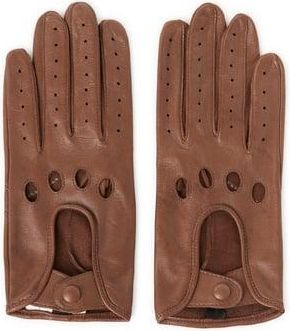 Saison 1865 lammfellhandschuhe - braun