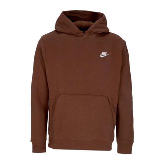 Nike Fleece Hoodie mit Kordelzugkapuze - - Sport - Herren - Braun - XL