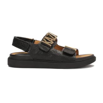 Kazar Sandalen verziert mit Metallbuchstaben und Pr&auml;gung - - Shoes - Damen - Schwarzk - 40 EU