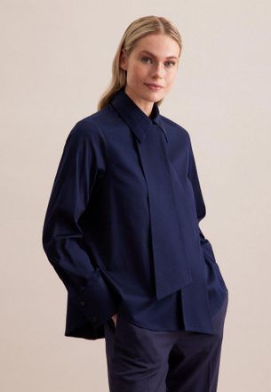 Seidensticker Schluppenbluse Schwarze Rose 1/1 Kragen Uni