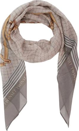 Twinset Femme, Accessoires, Beige, Taille: ONE Size Foulard St. Lucky Charms