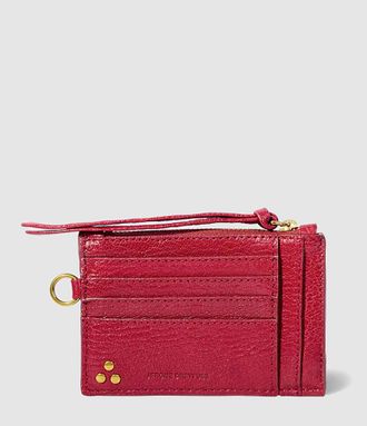 Jerome Dreyfuss Sac Lucky Porte Cartes Carmin
