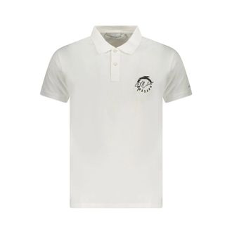 Trussardi Wei&szlig;es Baumwoll Herren Polo Shirt - - Tops - Herren - Wei&szlig; - S