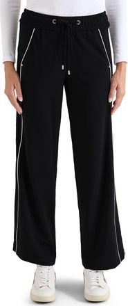 Cecil Damen 3817478 Wide Leg Hose mit Tape, Schwarz, XXL / 30L