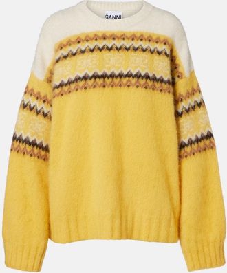 Ganni Pullover aus einem Alpakawollgemisch