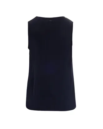 Max Mara Womens Camisole Acetate Night Blue Top