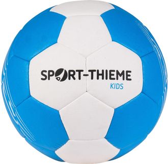 Sport-Thieme Handball Kids | PU-Oberfl&auml;che aus recycelten PET-Flaschen, langlebige SR-Blase | Trainingsball Indoor | Hellblau-Wei&szlig; | Robust, Nicht harzgeeignet