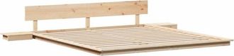 vidaXL Bettgestell Braun 200 x 200 cm Holz Vidaxl