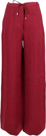 Max Mara Femme, Pantalons, Rouge, Taille: 40 FR Pantalone lungo Pelota