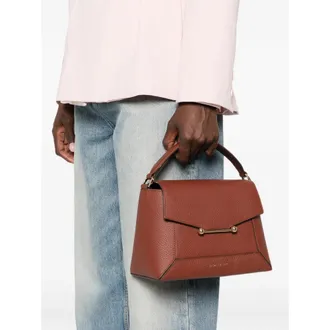 Strathberry Mosaic Top Tote Bag - Brown