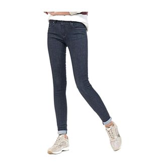 Salsa Femme, Jeans, Bleu, Taille: W27 L32 Taille Haute Jeans Skinny Bleu Foncé