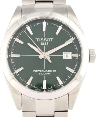Tissot Homme, Accessoires, Vert, Taille: ONE Size Gentleman Powermatic 80 Silicium