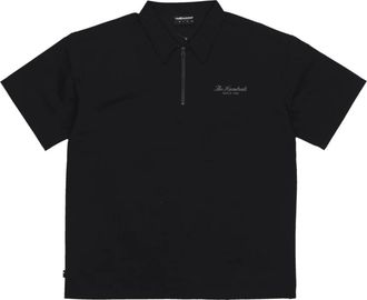 The Hundreds Homme, Tops, Noir, Taille: XL Script Half Zip Shirt