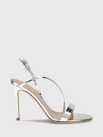 Gianvito Rossi Sandales slingback Manhattan en cuir verni &agrave; talon haut