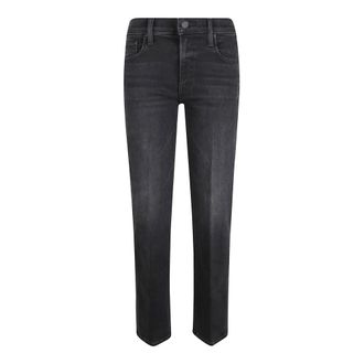 Mother Femme, Jeans, Gris, Taille: W29 The Mid Rise Rambler Zip Flood