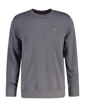 GANT Sweatshirt REG SHIELD C-NECK SWEAT mit Logostickerei auf der Brust