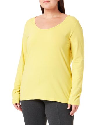 s.Oliver Damen T-Shirt Langarm Yellow 42