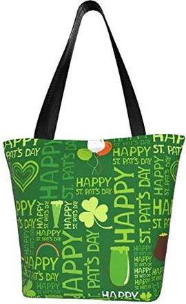 AOOEDM Saint PatrickS Day Tote Bag Femmes Capacit&eacute; &Eacute;paule &Eacute;picerie Sacs